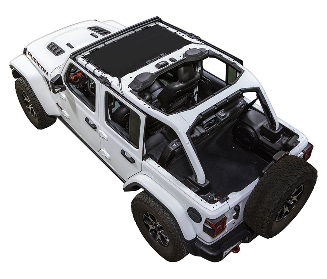 Jeep Wrangler JLU 4-Door (2018-2026) SPIDERWEBSHADE Solid Color Shade Top
