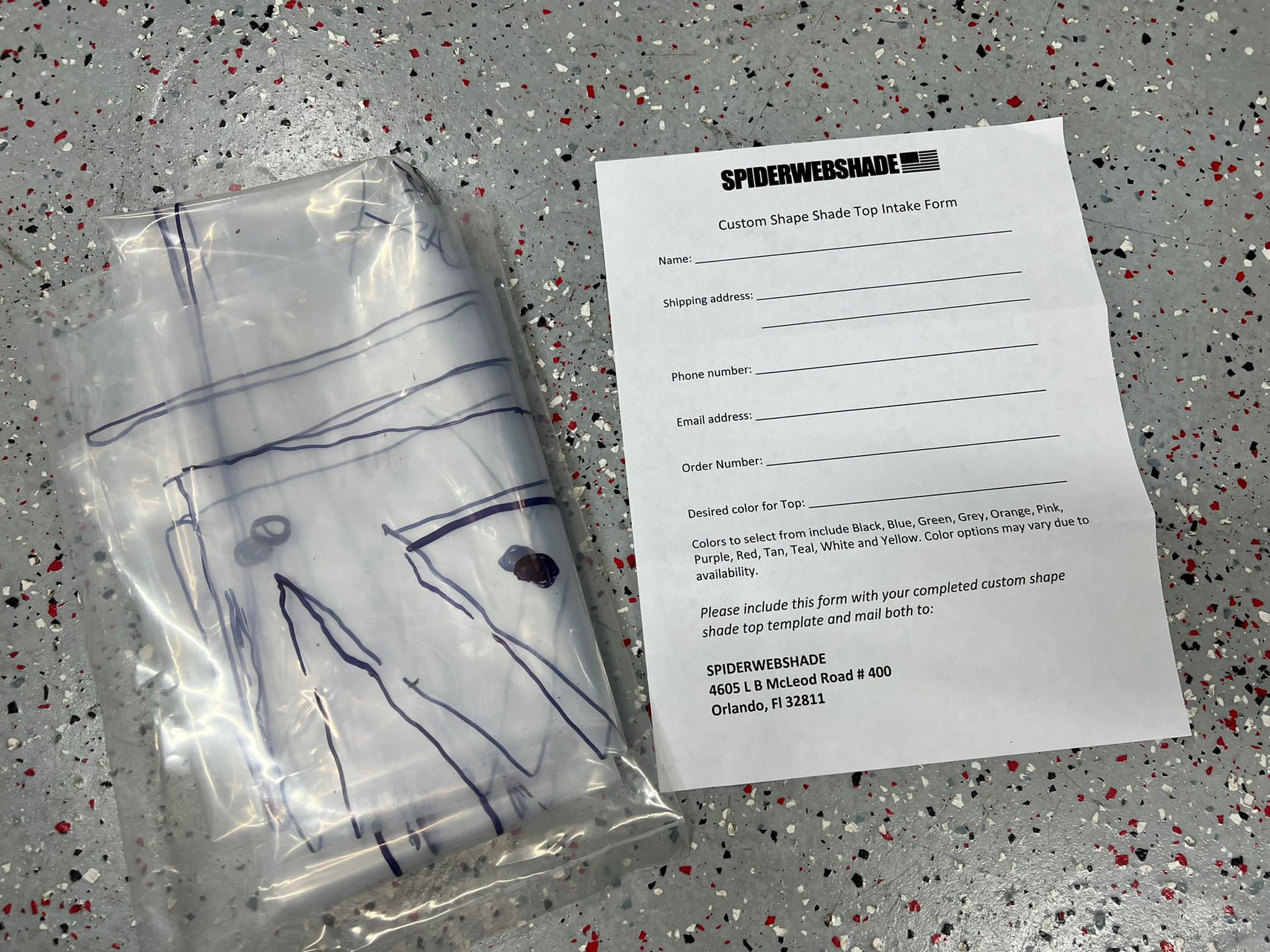 CUSTOM SHAPE SHADE KIT – SPIDERWEBSHADE